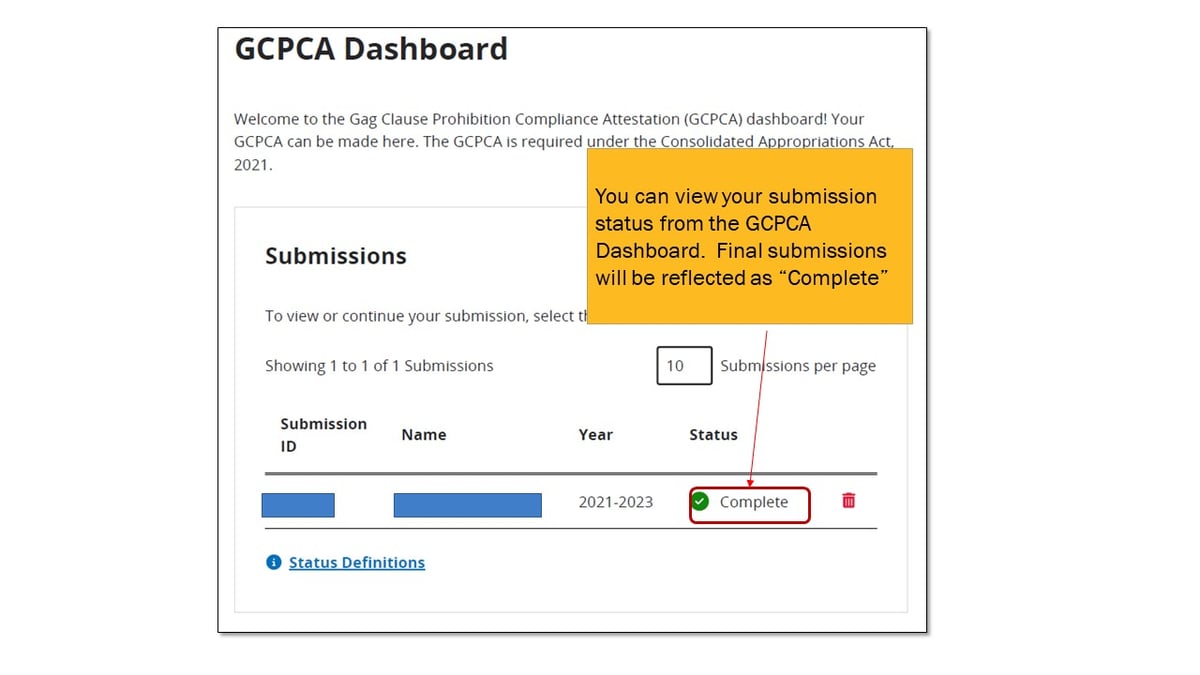 Health Plan Gag Clause Attestation Submission Reference Guide