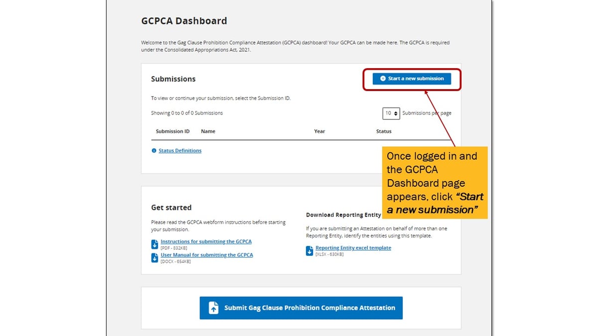 Health Plan Gag Clause Attestation Submission Reference Guide