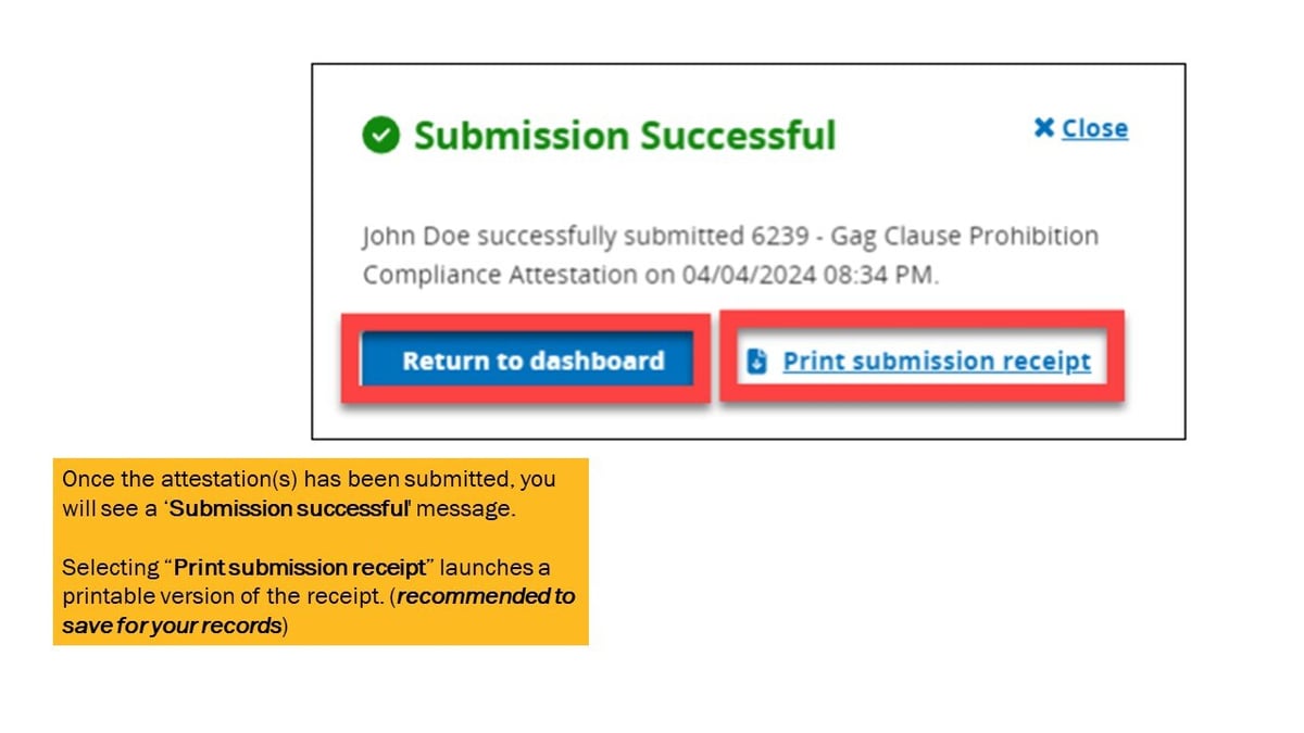 Group Health Plan Gag Clause Attestation 2024 Submission Reference Guide